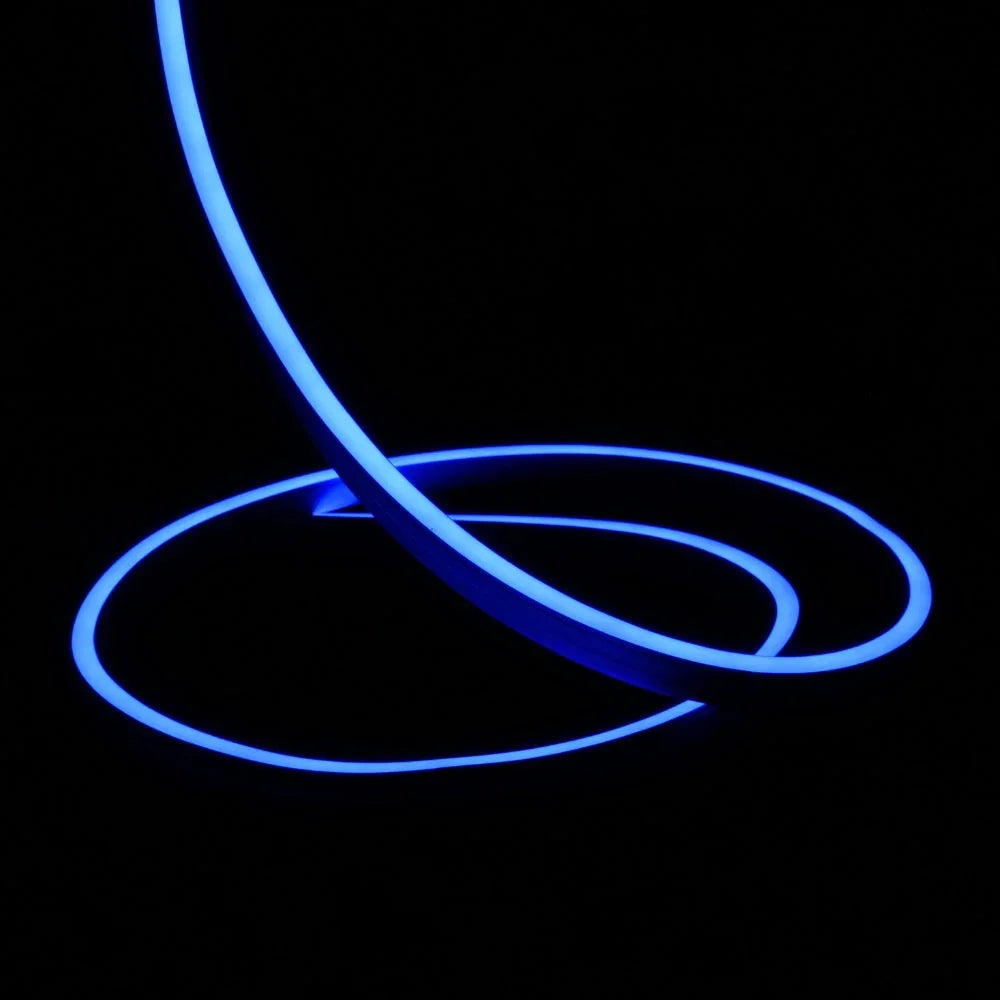 Blue LED Neon Flex 24V 8x16mm 120LED/m IP65 Waterproof 5cm Cut – UK LED ...