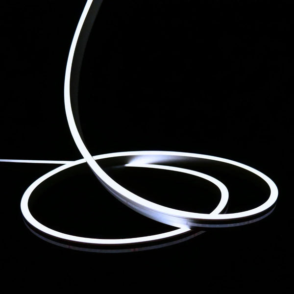Mini Cool White 6000K Neon Flex 24V 6x12mm 120LED/m IP65 Waterproof ...