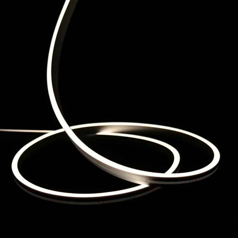 Mini Natural White 4000K Neon Flex 24V 6x12mm 120LED/m IP65 Waterproof ...