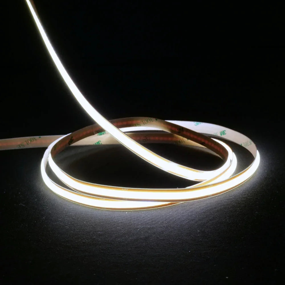 Natural White 4000K COB LED Strip 24V 480LEDs/m IP20 Cut Anywhere – UK ...