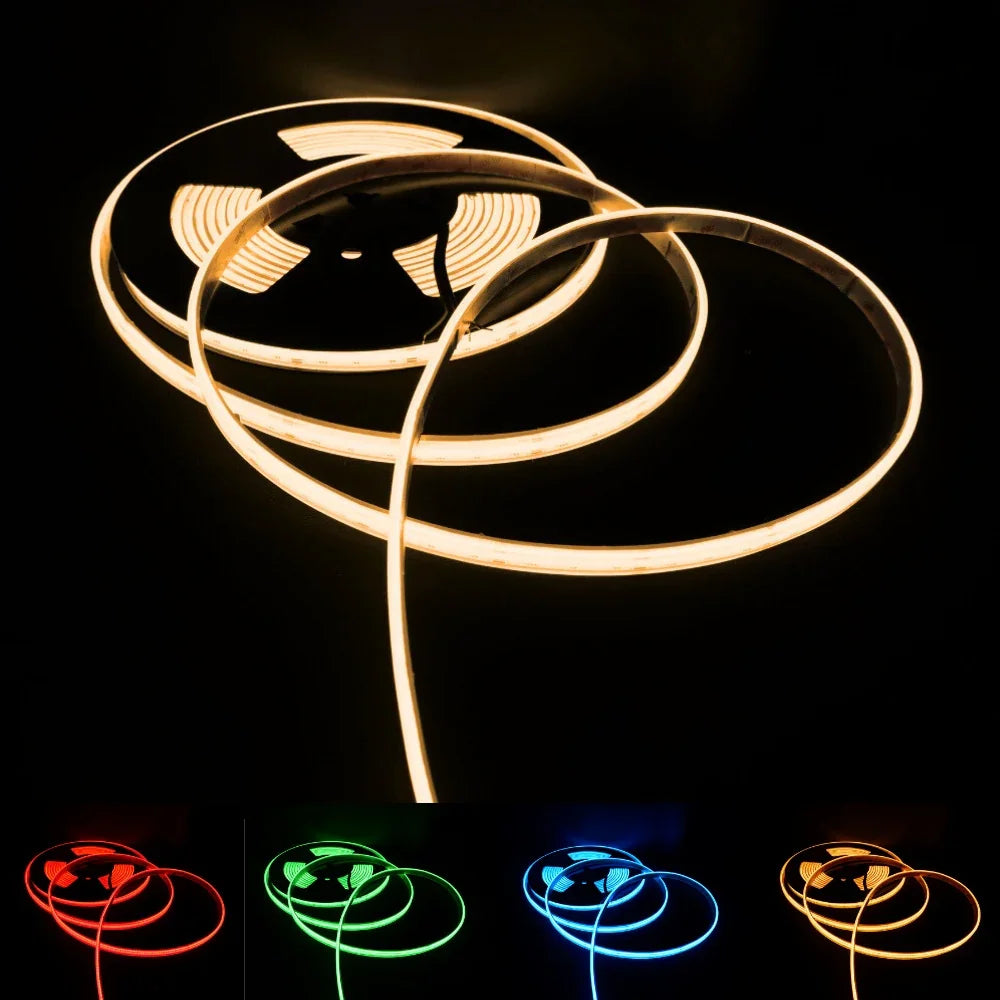 RGBW (Warm White) COB LED Strip 24V IP68 Waterproof 784 LEDs/m – UK LED ...