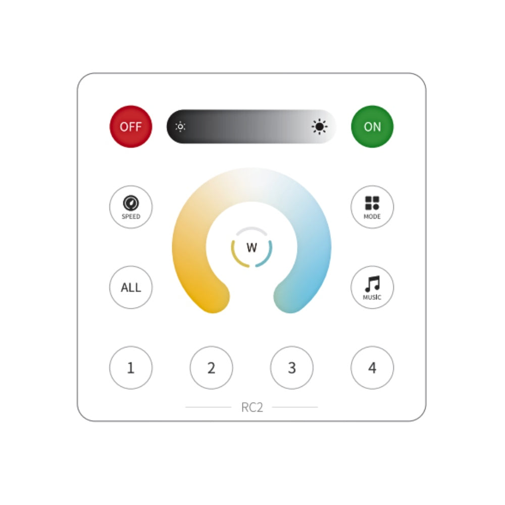 SP530E CCT Wall Panel Controller DC5-24V CCT LED Strip Controller RC2 ...