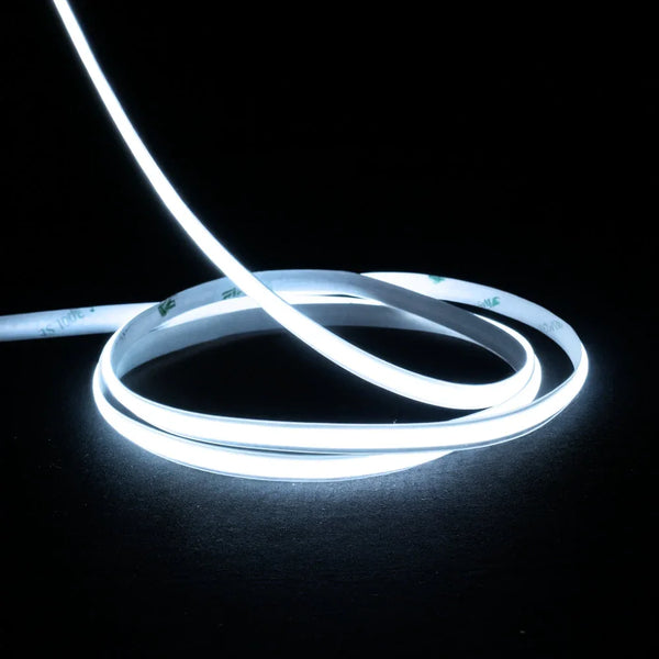 Cool White 6000K COB LED Strip 24V 480LEDs/m IP20 Cut Anywhere – UK LED ...
