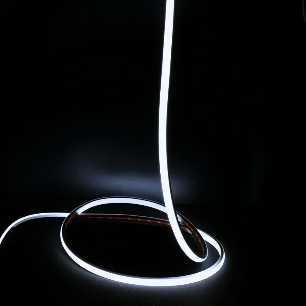 COB LED Strip 220V 240V Cool White Neon Flex 6000K 288 LEDs/m IP65 wit ...
