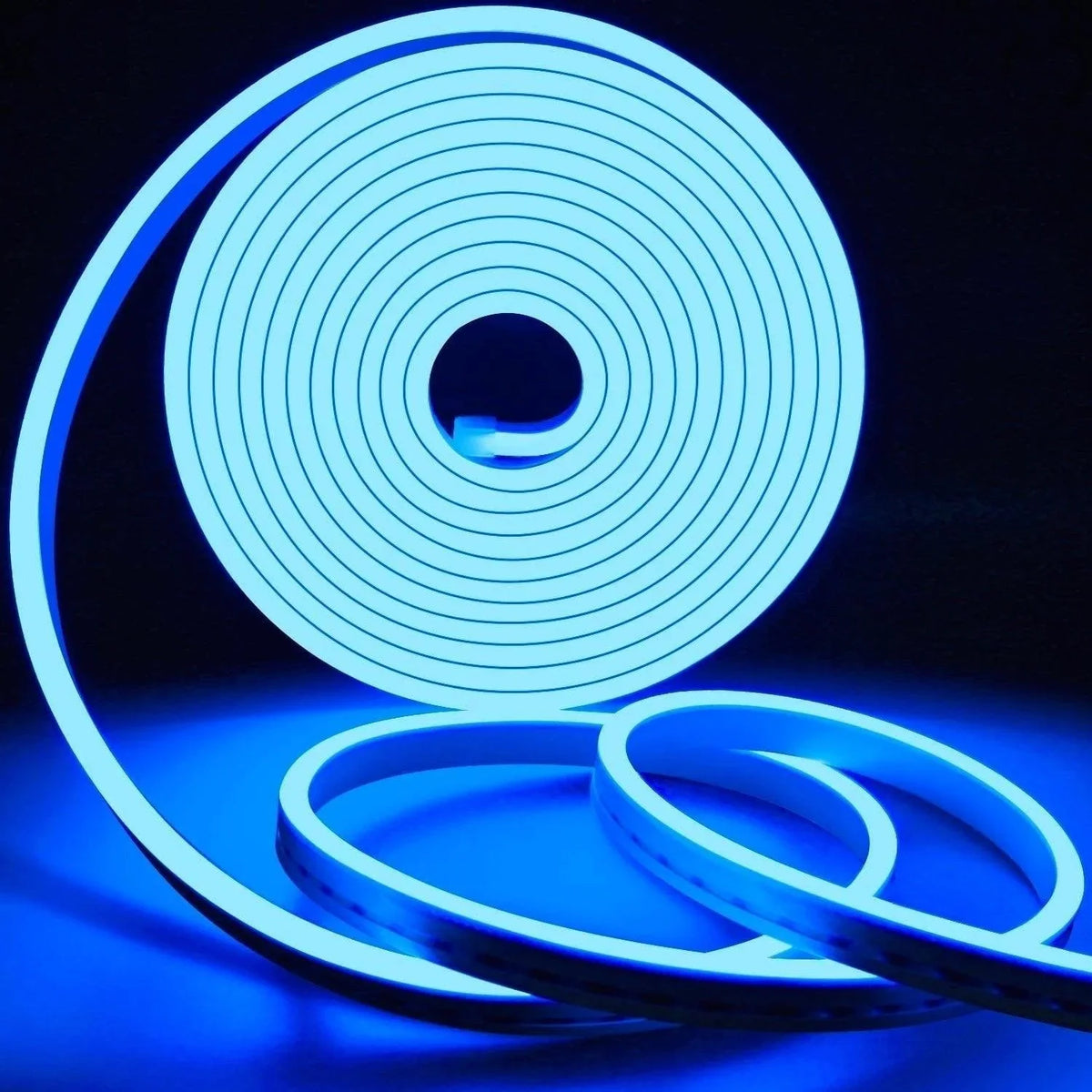 Mini Blue Neon Flex DC 12V 6x12mm 120LED/m IP65 Waterproof 2.5cm Cut ...