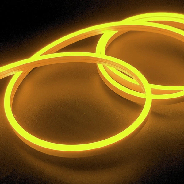 Mini Golden Neon Flex DC 12V 6x12mm 120LED/m IP65 Waterproof 1cm Cut ...