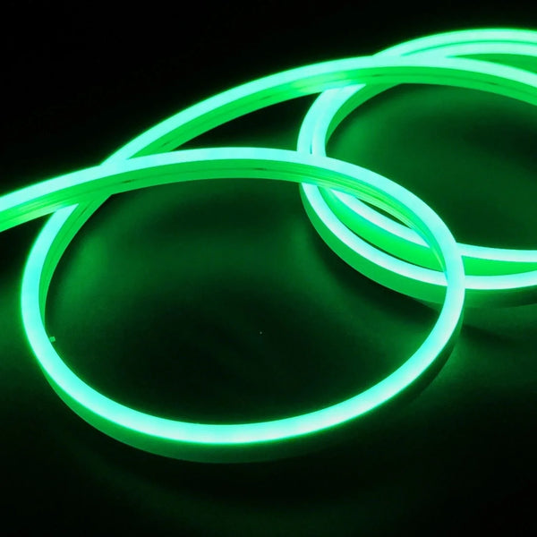 Mini Green Neon Flex DC 12V 6x12mm 120LED/m IP65 Waterproof 1cm Cut ...