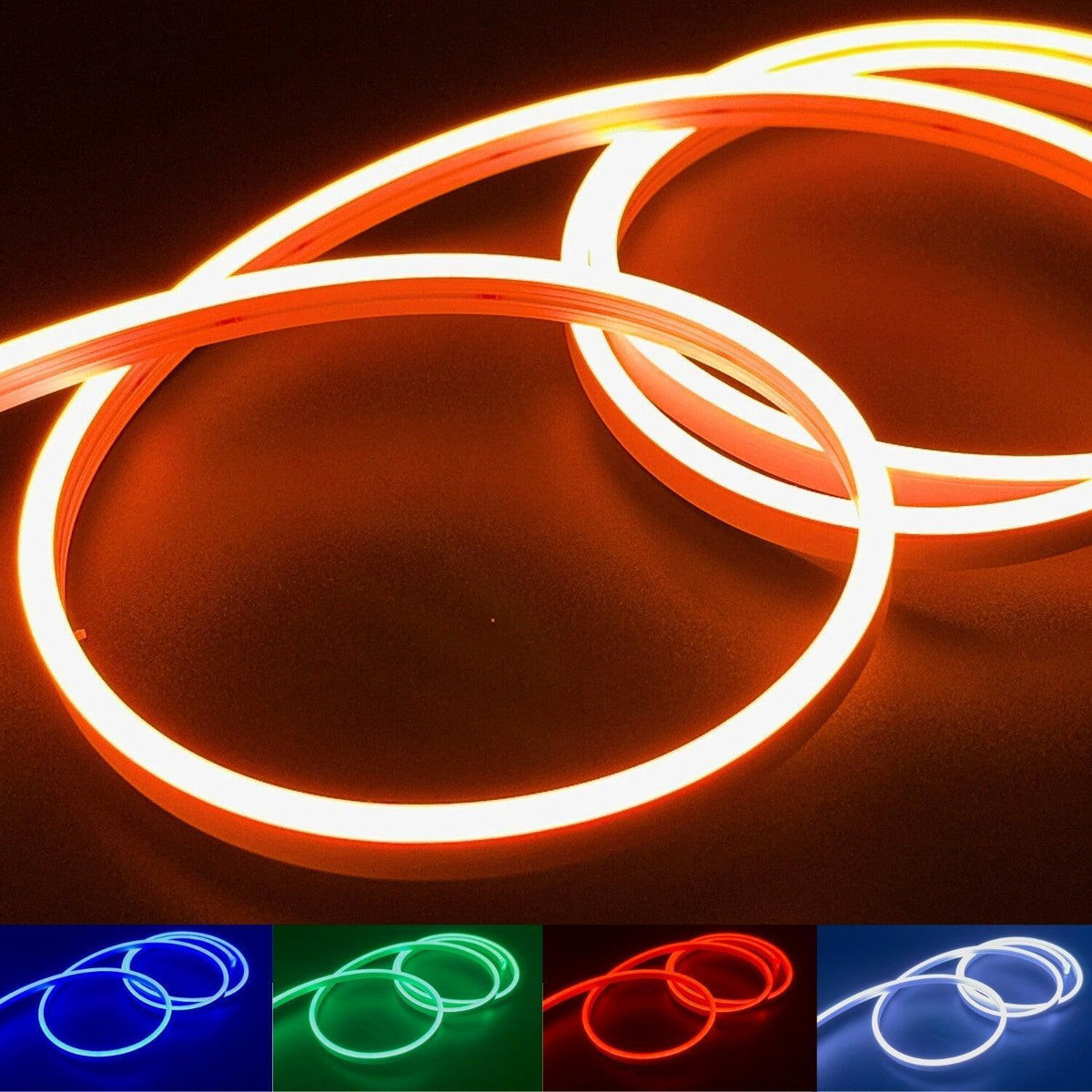 Mini RGB Neon Flex 6x12mm 12V IP65 waterproof 5 Metre – UK LED Lights