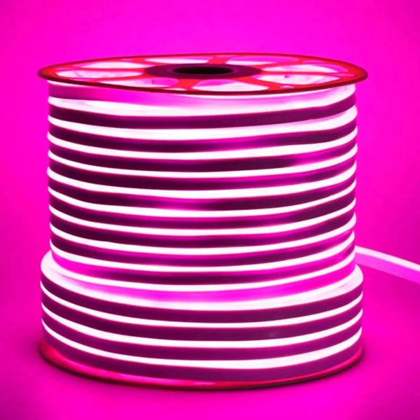 Pink LED Neon Flex 220V 240V 8x16mm 120LEDs/m IP65 Waterproof - ATOM ...