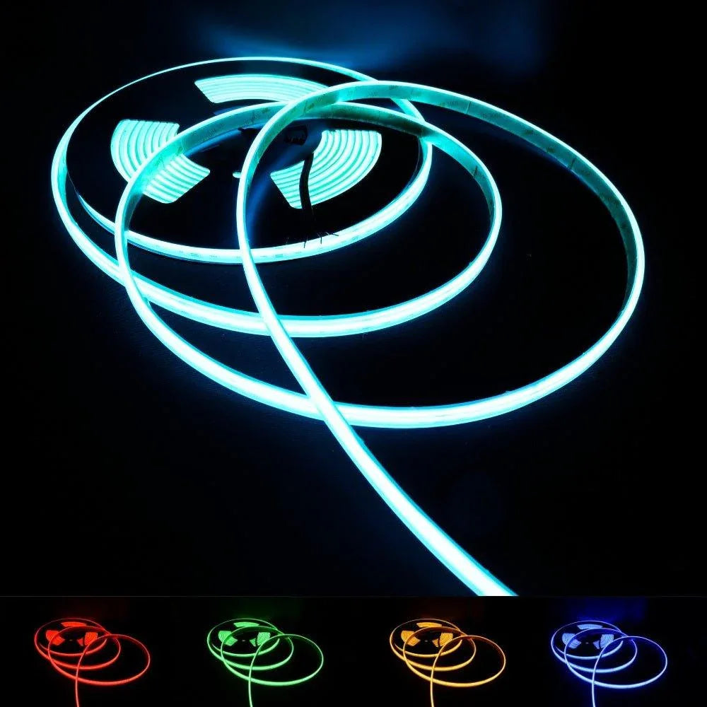 RGB COB LED Strip 24V IP67 Waterproof 840 LEDs/m 5cm Cut – UK LED Lights