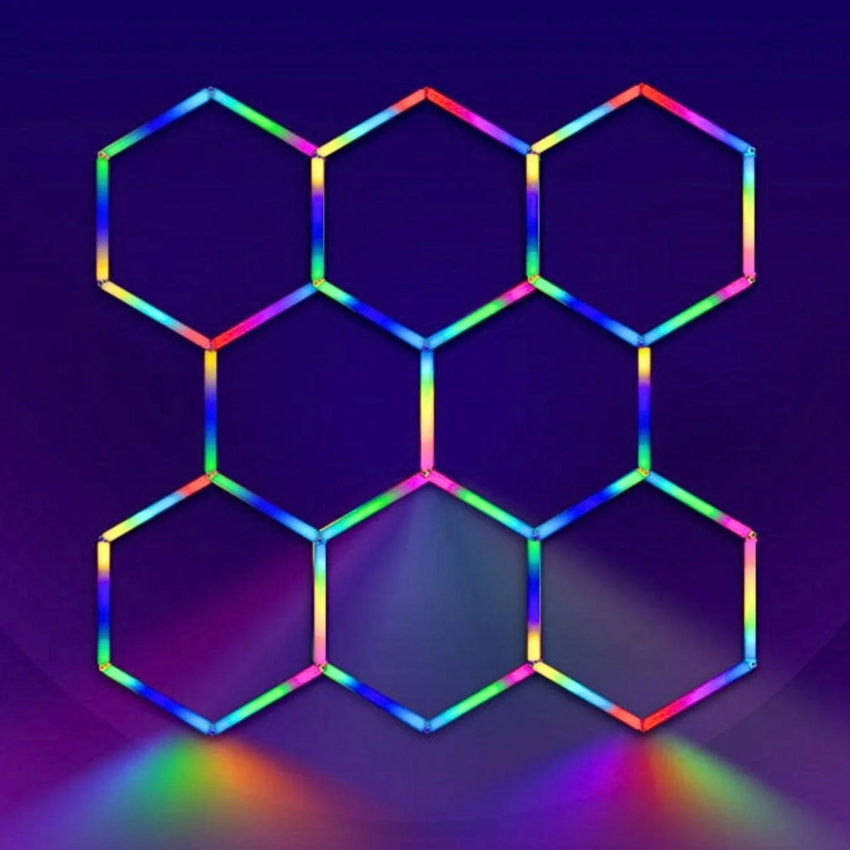 RGB Hexagrid LED Hexagon Ultrabright LED Multicolour Hex Lights - ATOM ...
