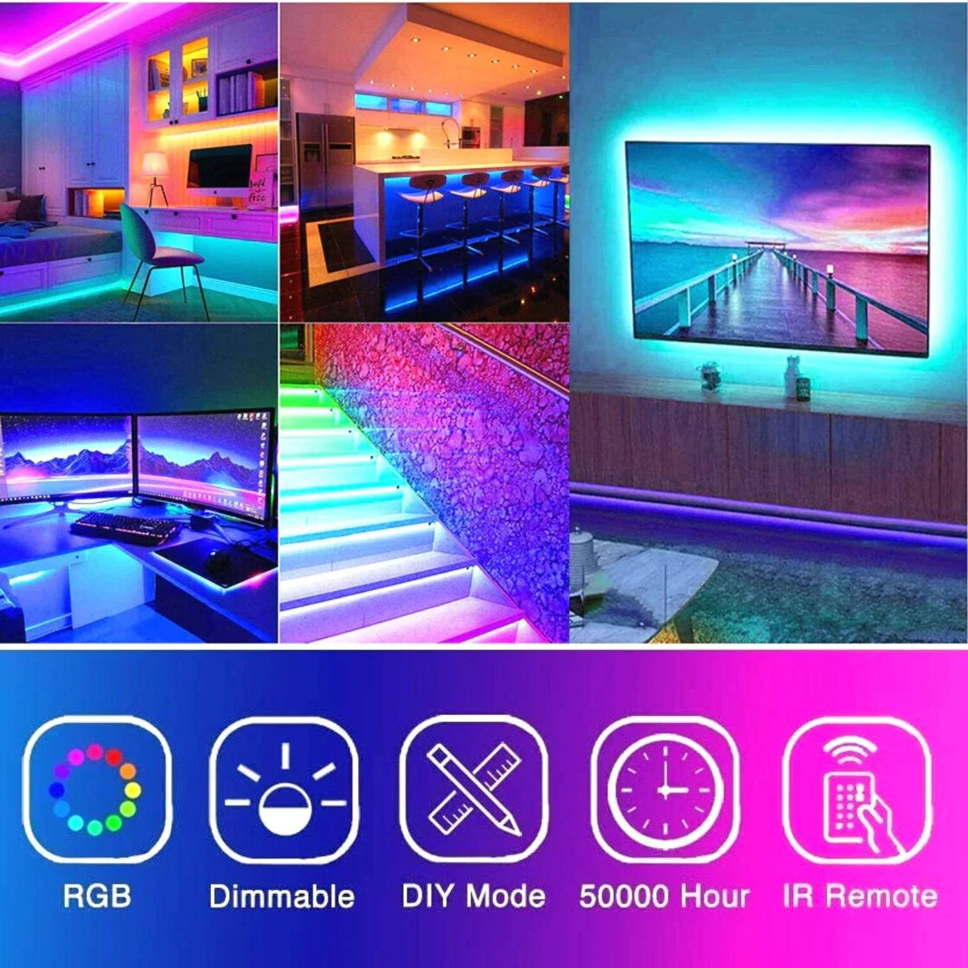 Gaming LED Lights | RGB Strip Lights For Gaming Room – UK LED Lights