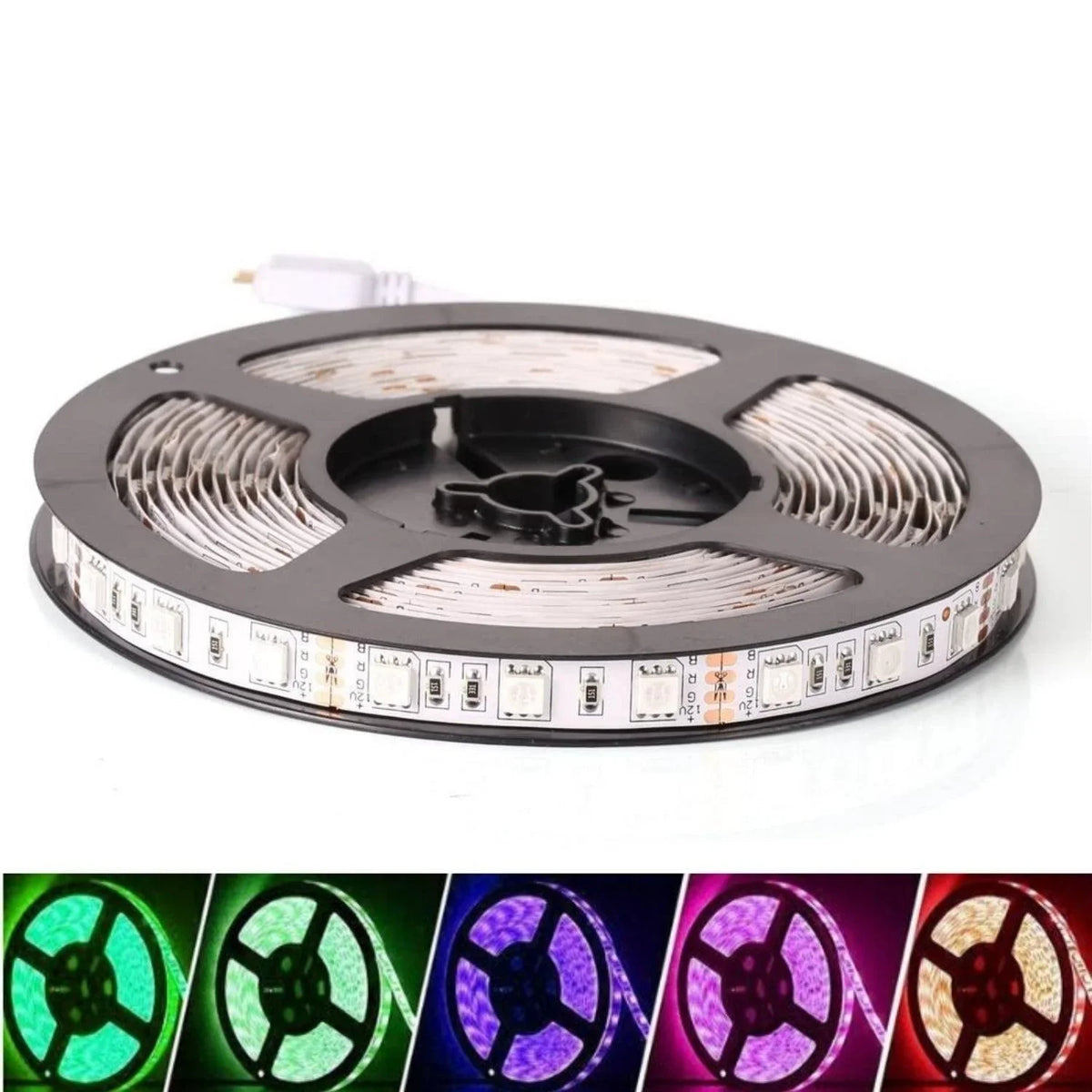 RGB LED Strip DC 24V 10m One Length 5050 IP20 Non-Waterproof 60LED/m ...