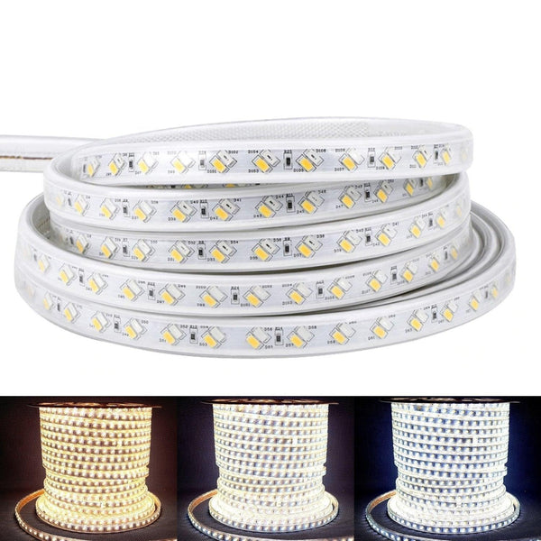 Tricolour LED Strip Light 220V 240V 5730 Warm White, Natural White, Co ...