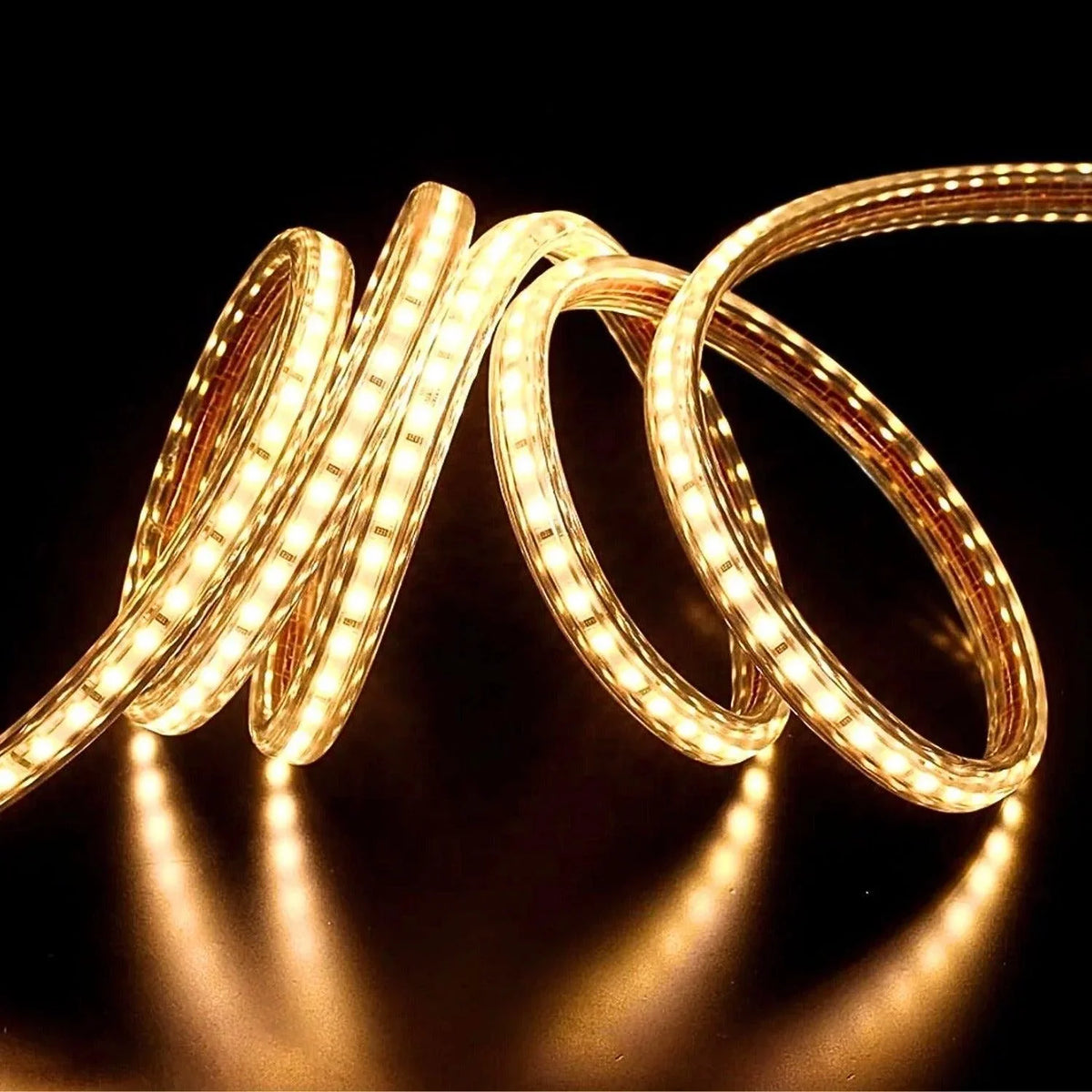 Warm White 3000K LED Strip 220V 240V 2835 IP65 120LED/m Kit – UK LED Lights