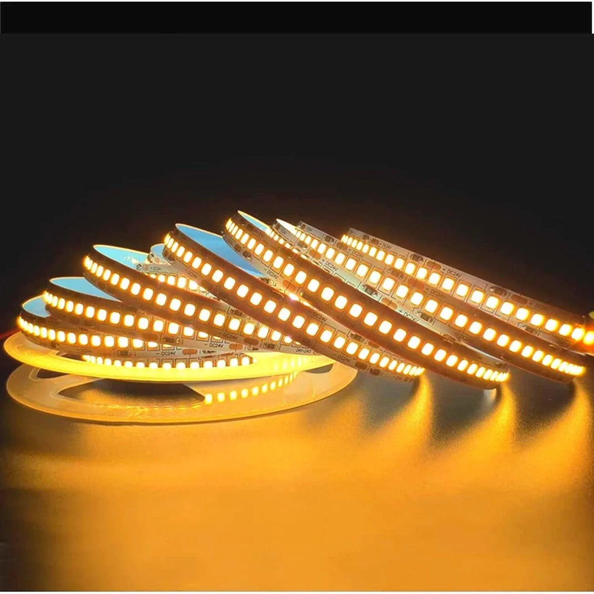 Warm White LED Strip Light 3000K 12V 240 LEDs/m 1200 LEDs IP20 Waterpr ...