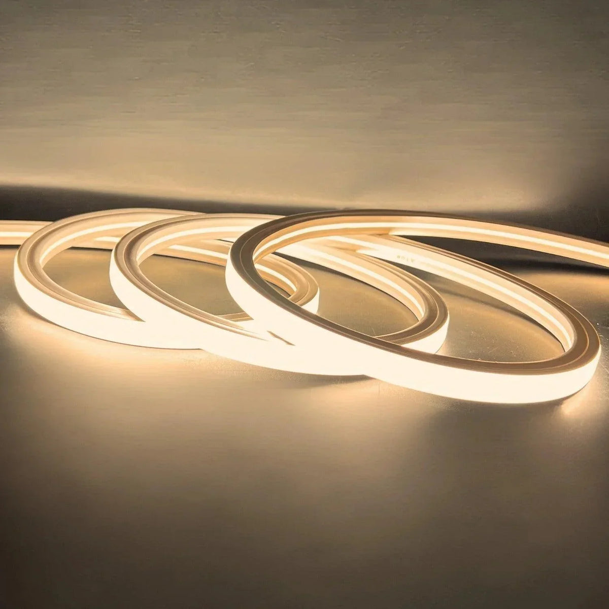 Warm White Neon Flex 3000K 16x16mm 220V 240V Top Bend IP65 10cm Cut wi ...